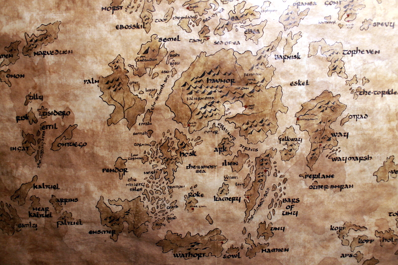 Earthsea hand drawn map – Curiosity Shop
