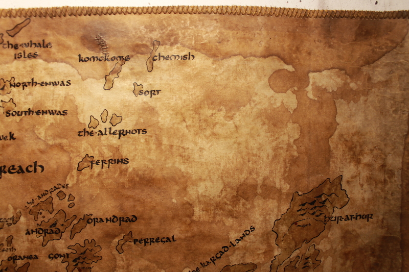 Earthsea hand drawn map – Curiosity Shop